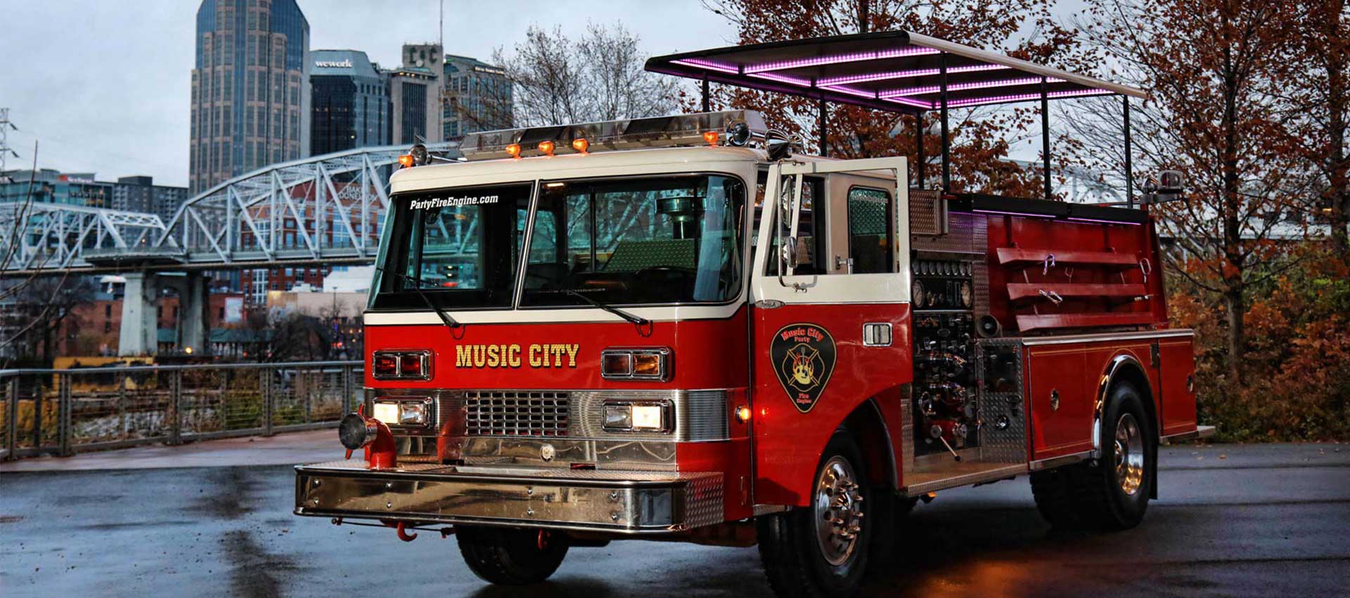 Nashville Party Bus | Music City Fire Engine - Fire Truck Party Bus